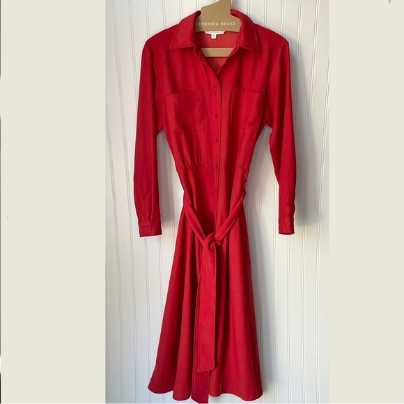 Veronica Beard | Dresses | Veronica Beard Cary Long Sleeve Shirt Dress ...